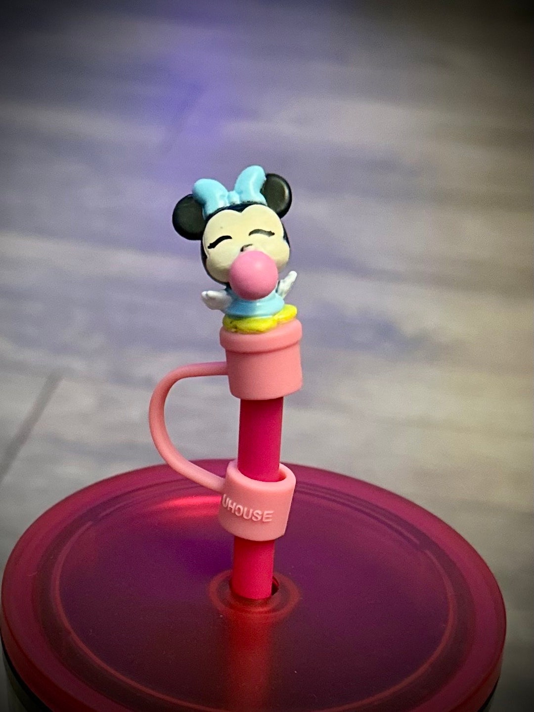 Disney Straw Topper Featuring Minnie Mouse Fits 10mm Straws and Stanley ...