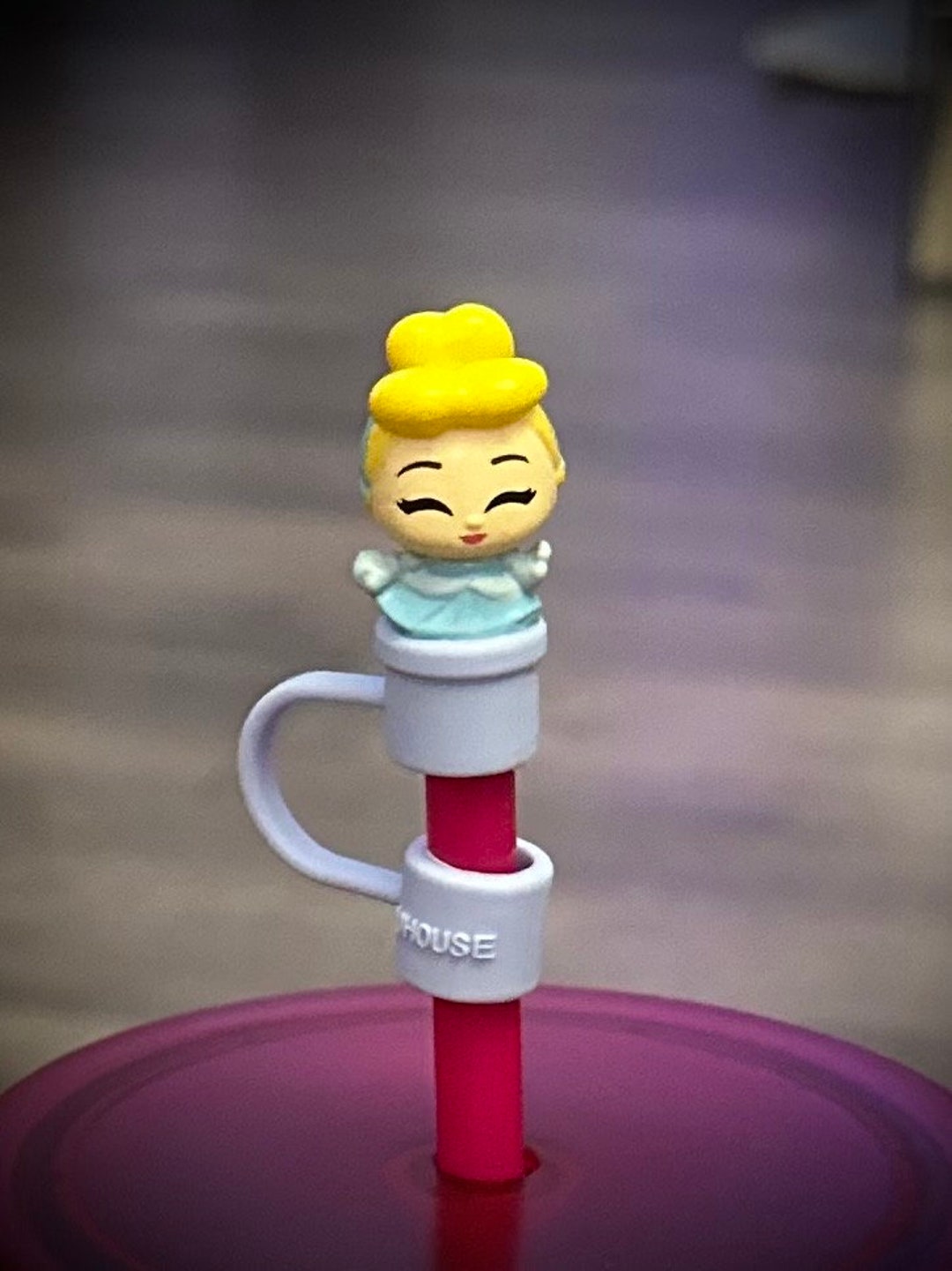 Disney Straw Topper Featuring Cinderella Fits 10mm Straws and Stanley ...