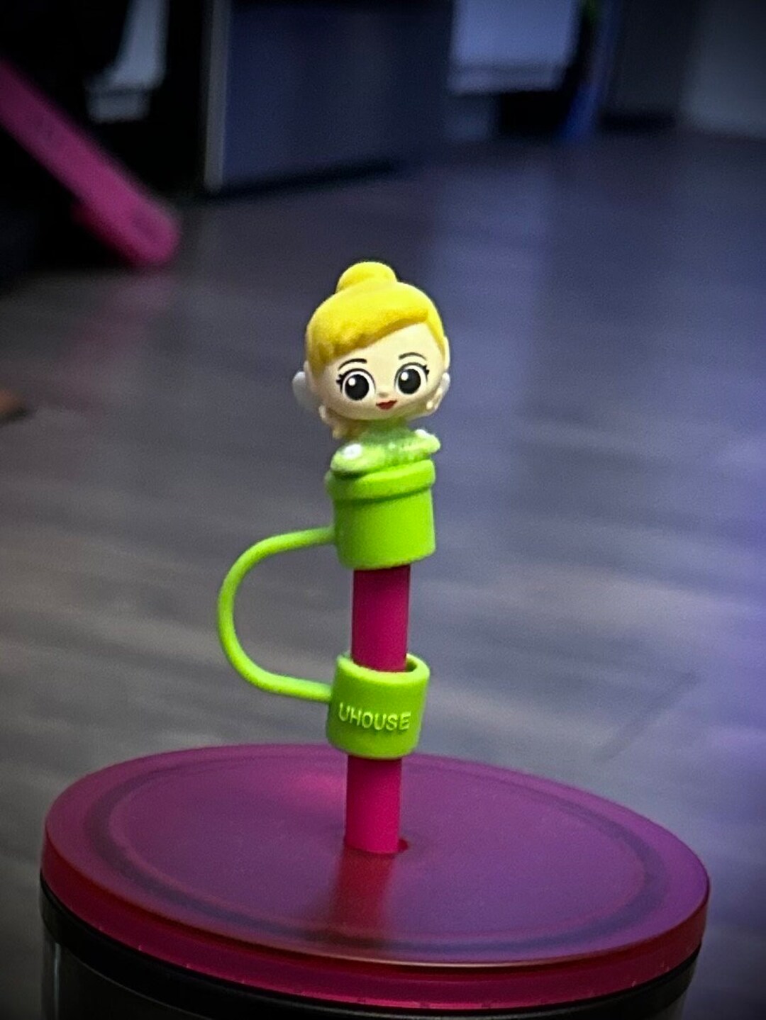 Disney Straw Topper Featuring Tinkerbell Fits 10mm Straws and Stanley ...