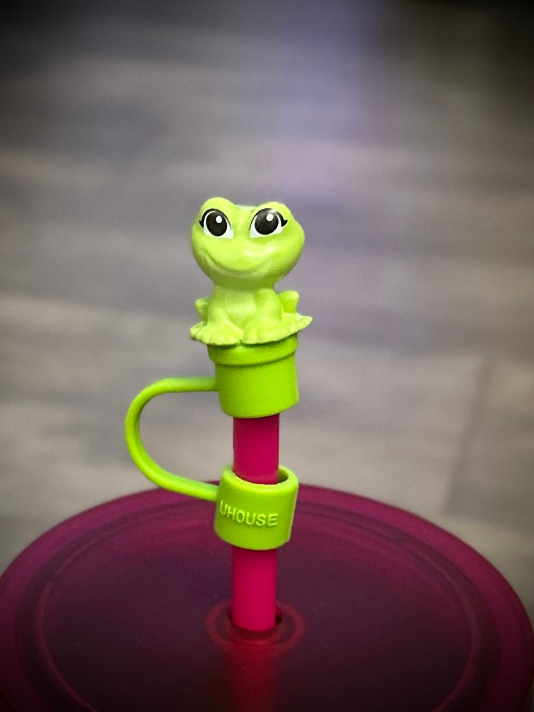 Disney Straw Topper Featuring Frog Tiana Fits 10mm Straws and Stanley ...