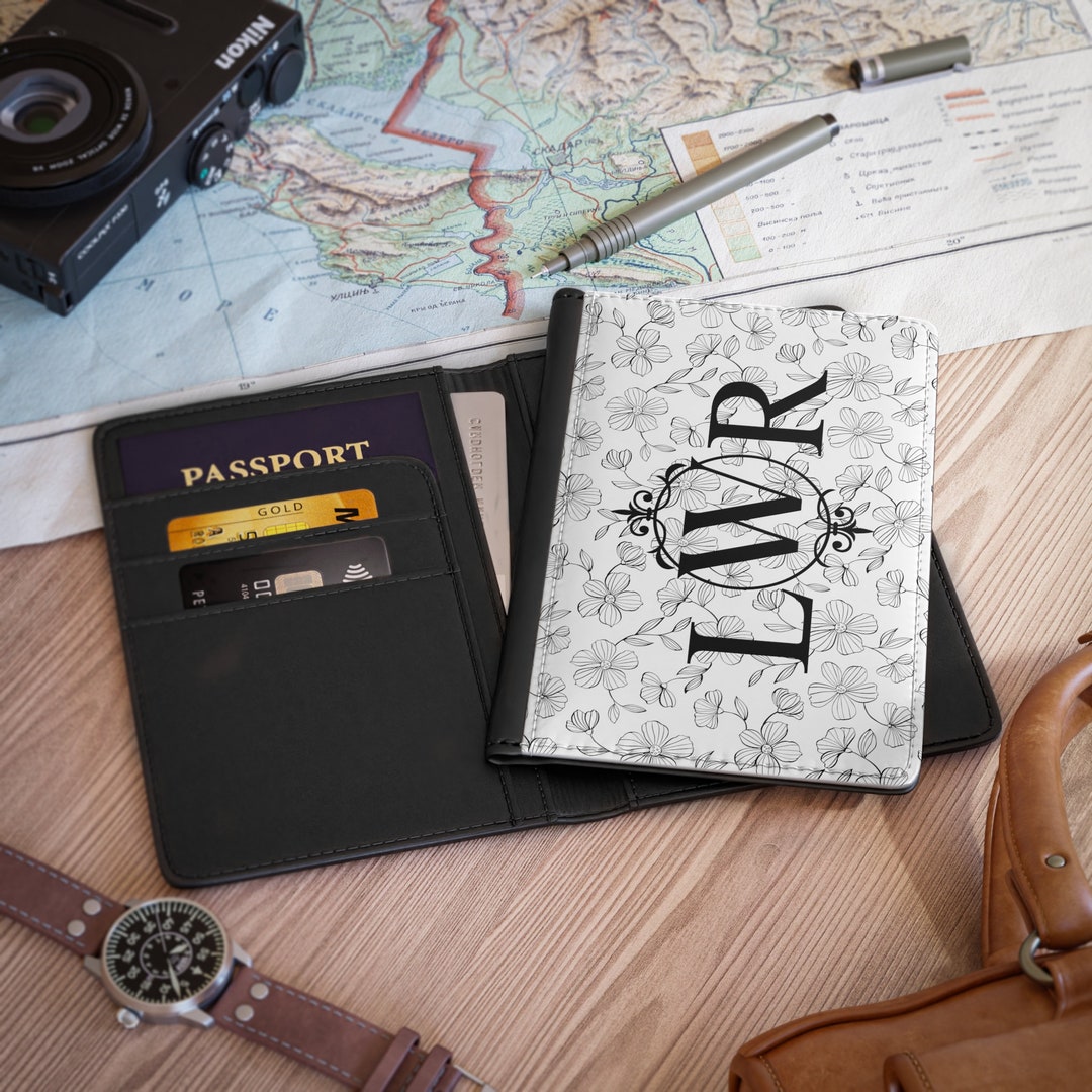 Monogrammed Passport Cover Passport Cover Personalized Passport Holder ...