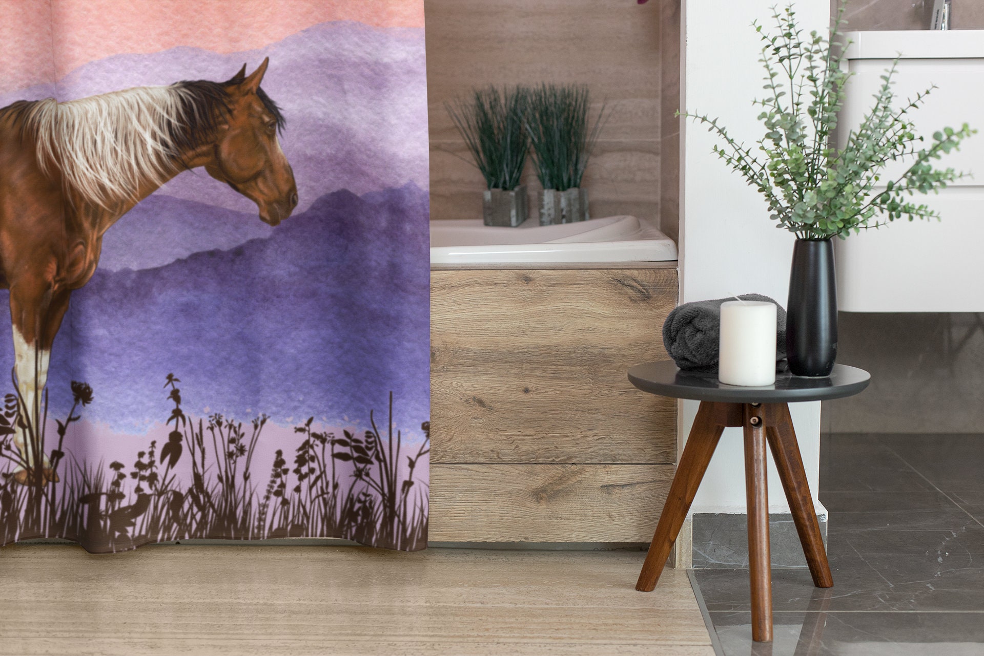 Horse Stuff, Long Live Cowgirls Shower Curtain, Boho Shower Curtain ...