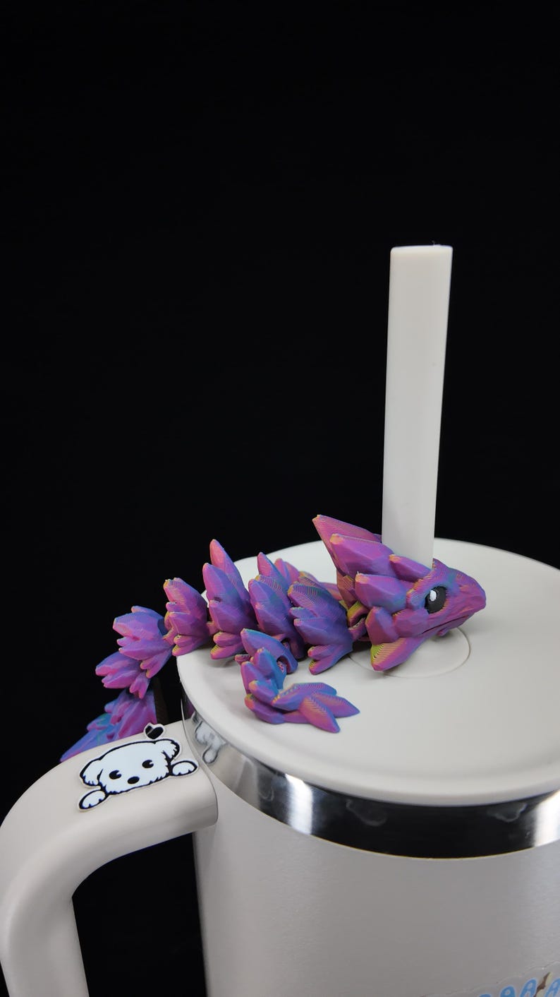 3D Print Dragon Straw Topper | Stanley Tumbler Accessory - Etsy