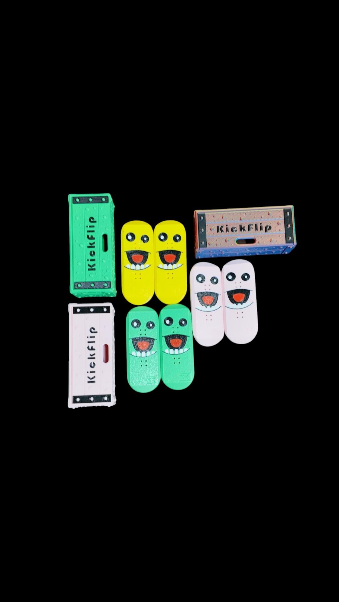 Kickflip Magnetic Fidget Skateboard | Pickle Fidget Toy Skateboard With ...