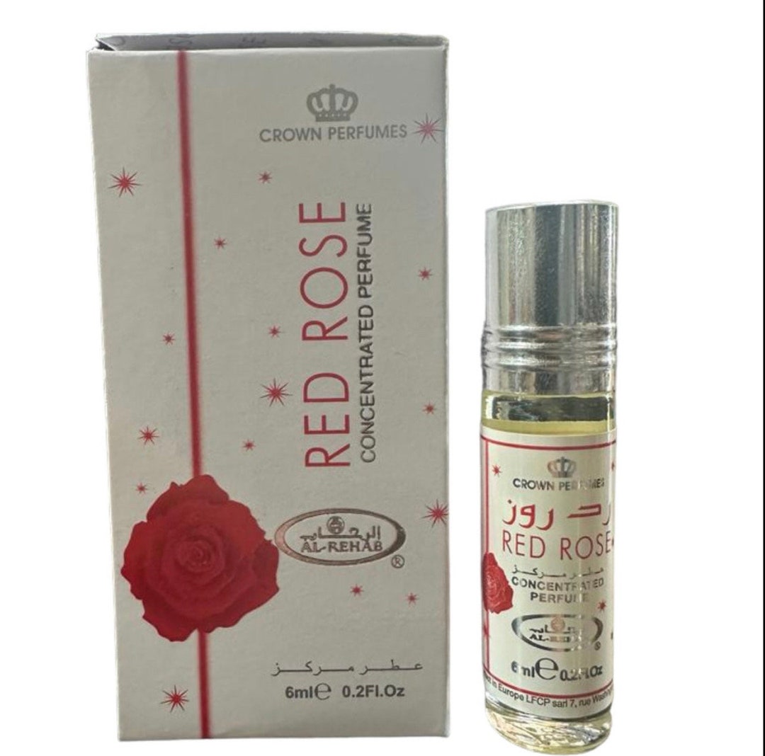 Red Rose Roll on Perfume Oil Dubai Fragrance Al Rehab Long Lasting - Etsy