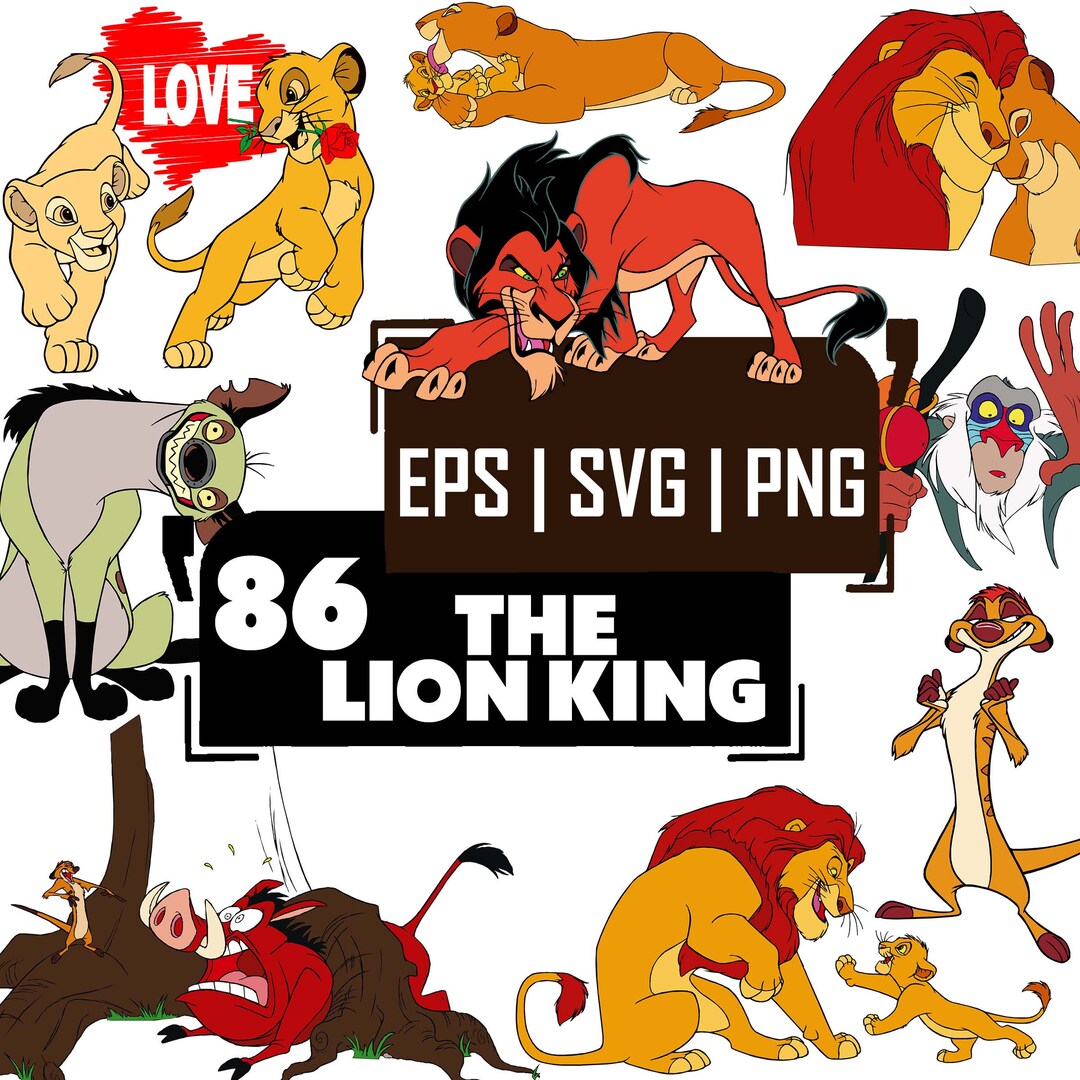 Lion King Svg Png Dxf Animal Kingdom Svg Instant Digital Download Cricut Simba Png Svg - Etsy UK
