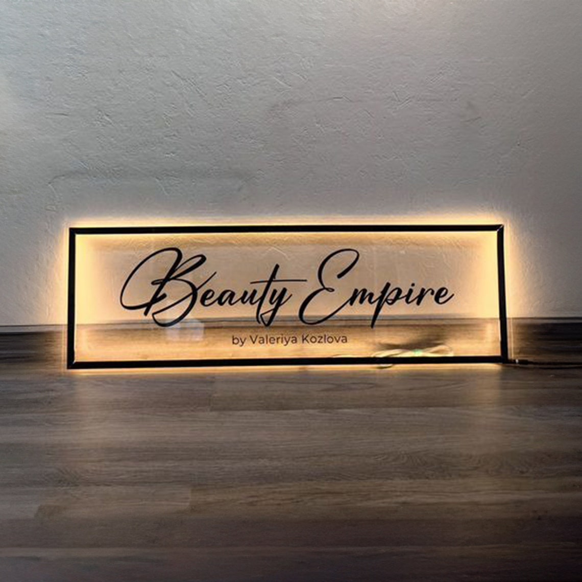 Acrylic Business Logo Sign, Custom Salon Wall Decor, Business Door Sign ...