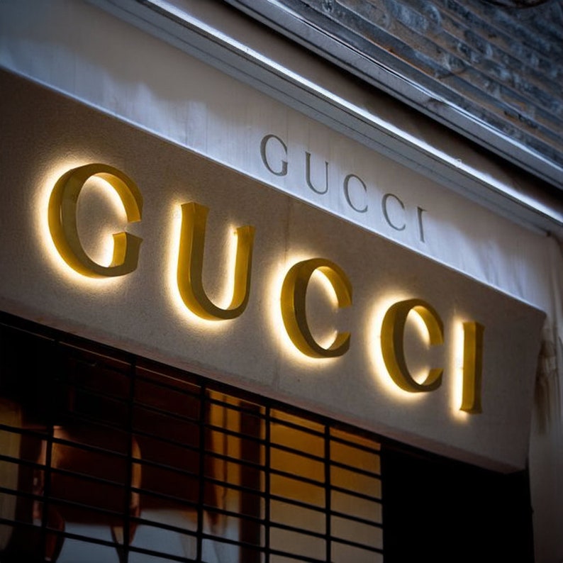 Backlit Sign Custom Logo Sign Business Sign Custom Business Sign Metal ...