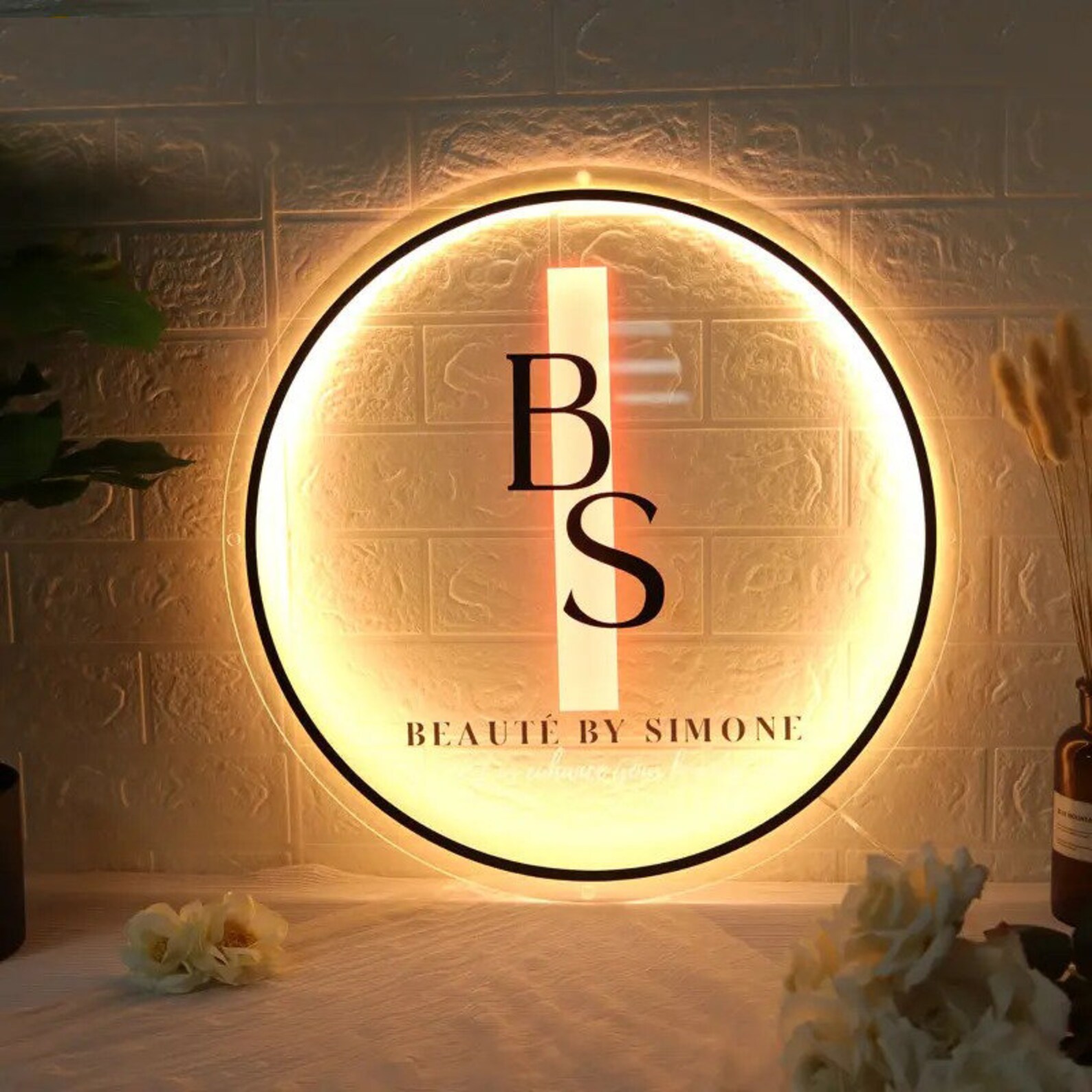 Custom Acrylic Sign, Beauty Bar Sign, Led Sign, Acrylic Signs, Acrylic ...