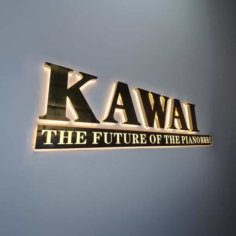 Custom Backlit Sign Laser Cut Sign Backlit Business Sign Metal Sign ...