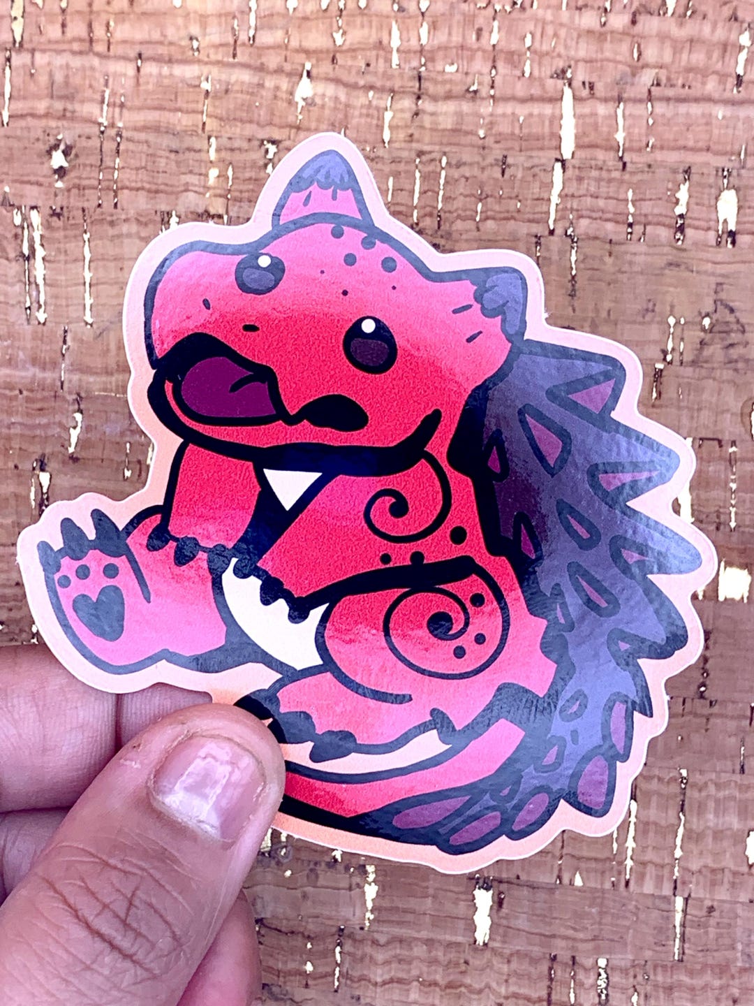 Baby Tarrasque MOLTEN 3”in Laminated Vinyl Sticker | UV Resistant | Dnd ...