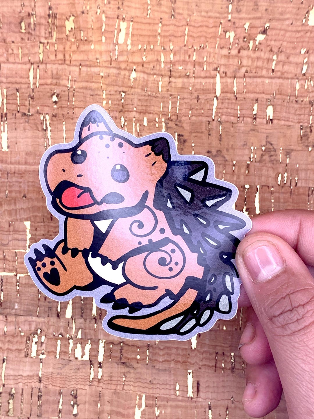 Baby Tarrasque EARTHEN 3in Laminated Vinyl Sticker | UV Resistant | Dnd ...