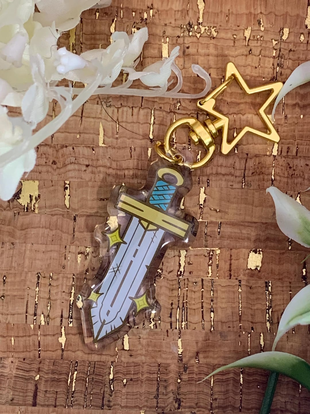 Sword Blade Double Sided Acrylic Charm | 2.3in | Dnd Pathfinder Cute ...