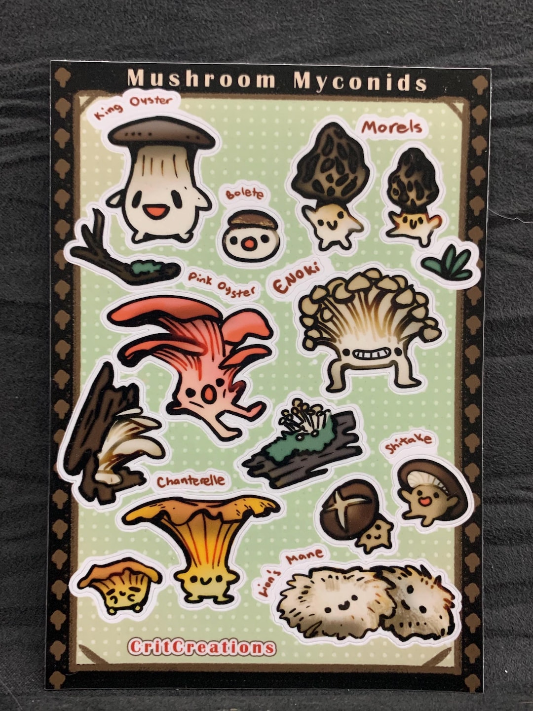 Chibi Mushroom Myconid Sticker Sheets - Waterproof Vinyl- Fungi ...