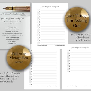 300 Things I'm Asking God - Digital Download Editable PDF - Etsy