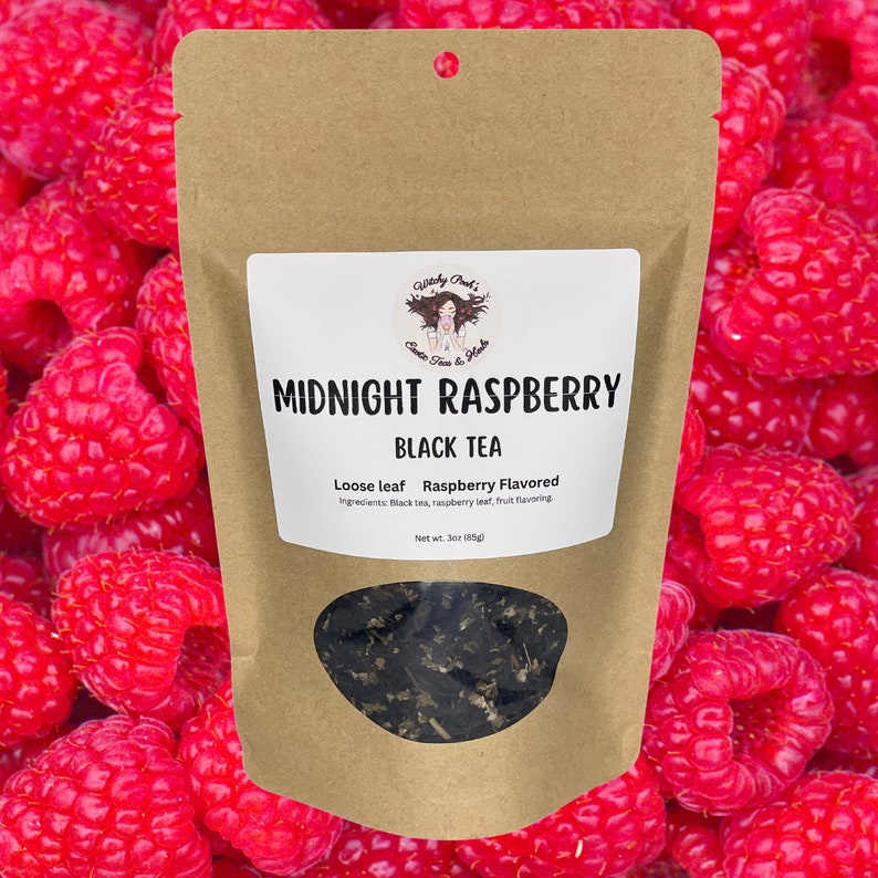 Midnight Raspberry Loose Leaf Raspberry Flavored Black Tea - Etsy