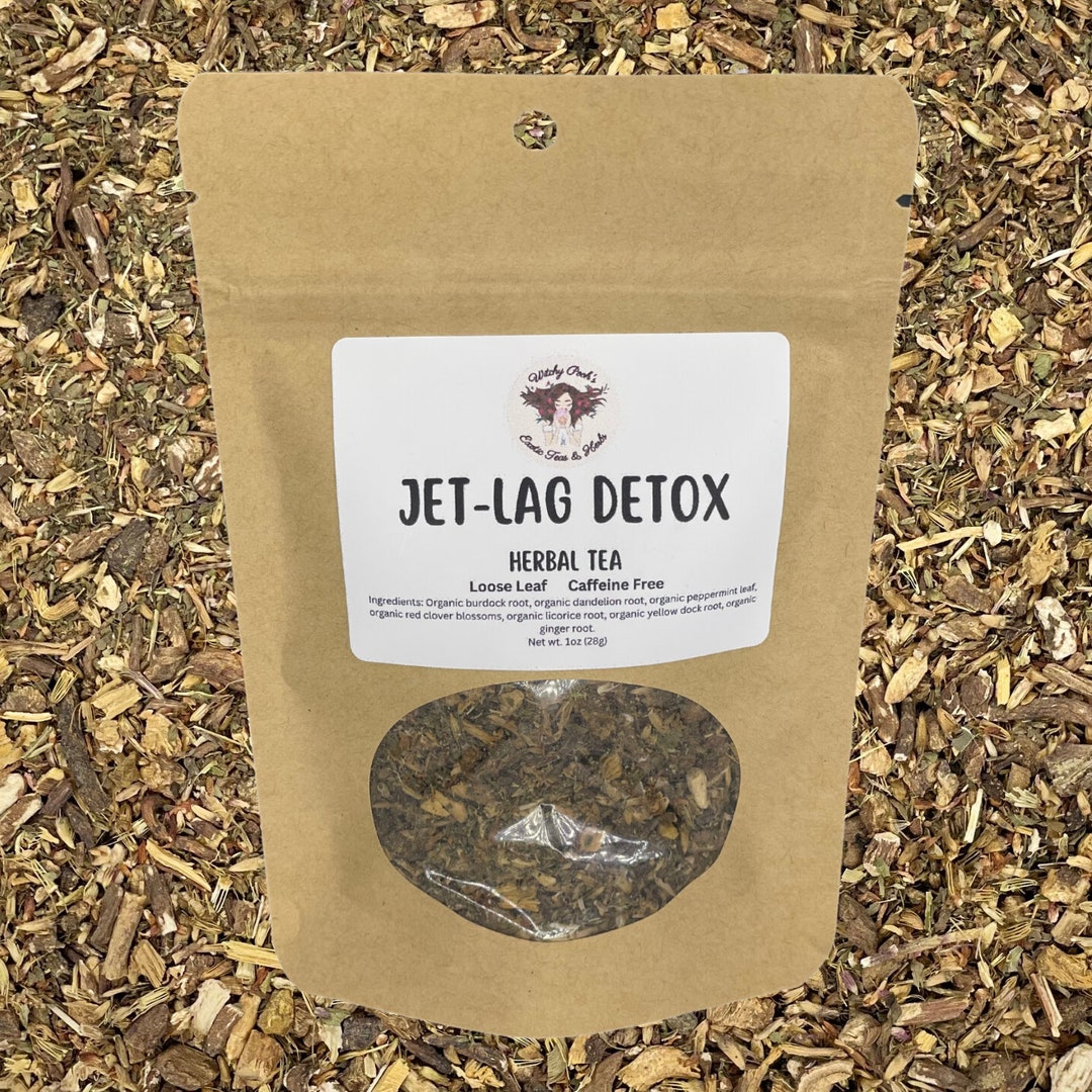 Jet-lag Relief Loose Leaf Organic Functional Herbal Detox Tea, Caffeine ...