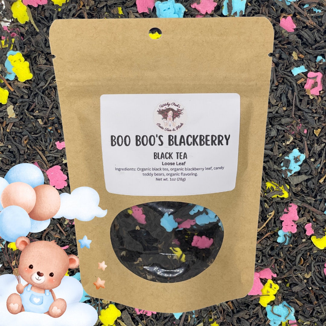 Boo Boo's Blackberry Loose Leaf Black Tea With Candy Teddy Bears - Etsy