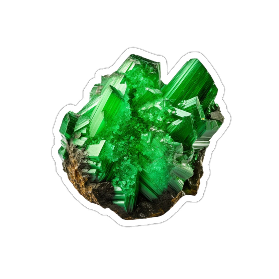 Rarest Crystal Stickers: uvarovite - Etsy