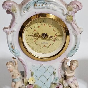Rare West German Porcelain Mercedes Clock Vintage 1970s Capodimonte ...