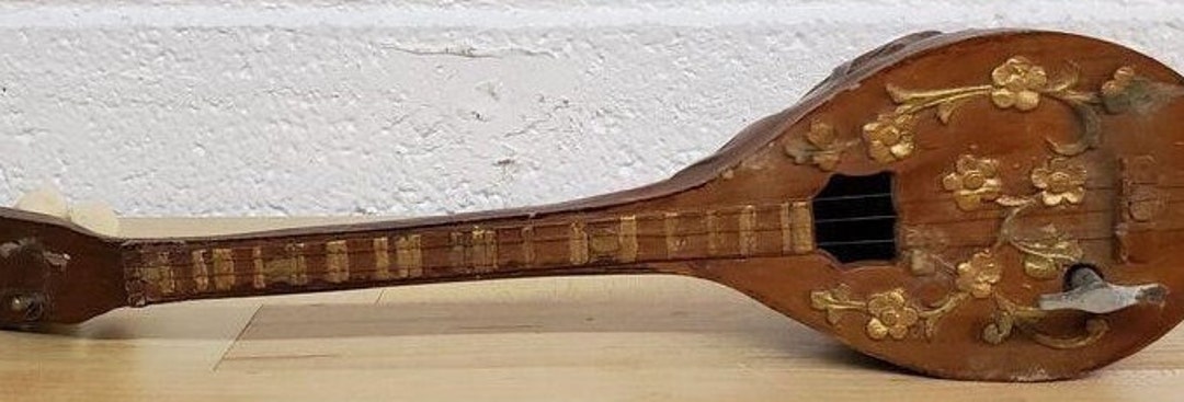 Wind-up Greek Musical Mini Mandolin Bouzouki Melodic Time Travel ...