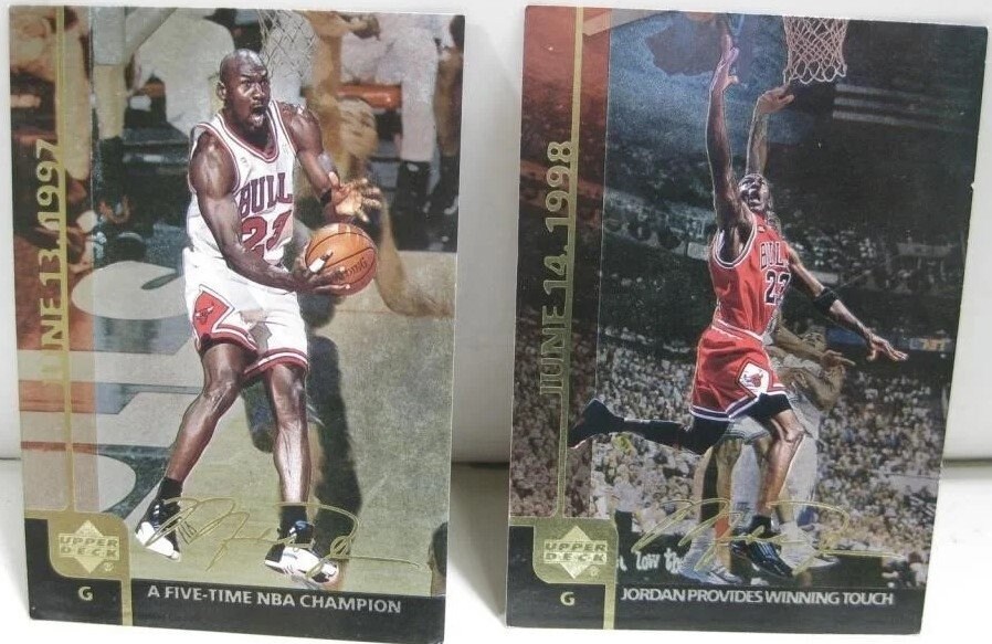 1990s Vintage Michael Jordan Upper Deck Card Lot MJ1 Thru MJ6 Rare ...
