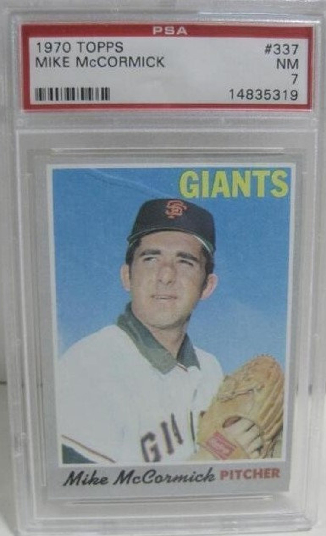 Vintage 1970 Topps Mike Mccormick 337 SF Giants Baseball Card Graded ...