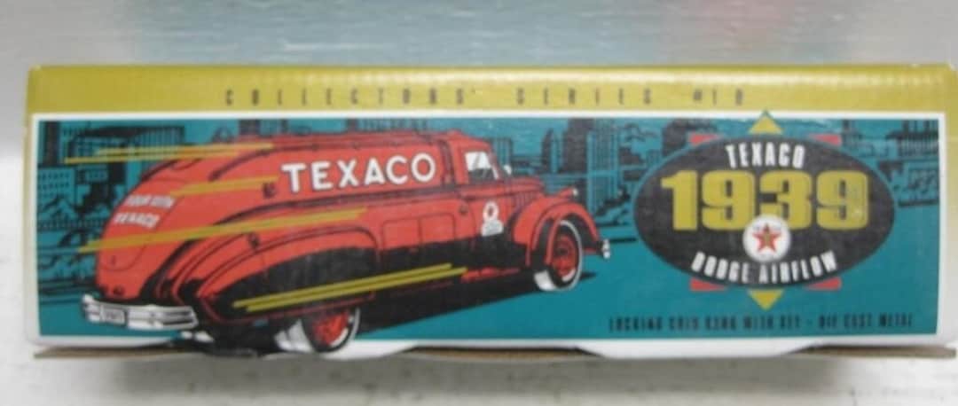 Vintage Texaco Die Cast Locking Coin Bank 1993 NIB ERTL 1:38 Scale ...