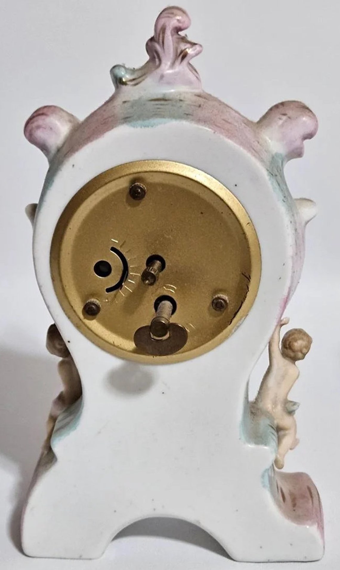 Rare West German Porcelain Mercedes Clock Vintage 1970s Capodimonte ...