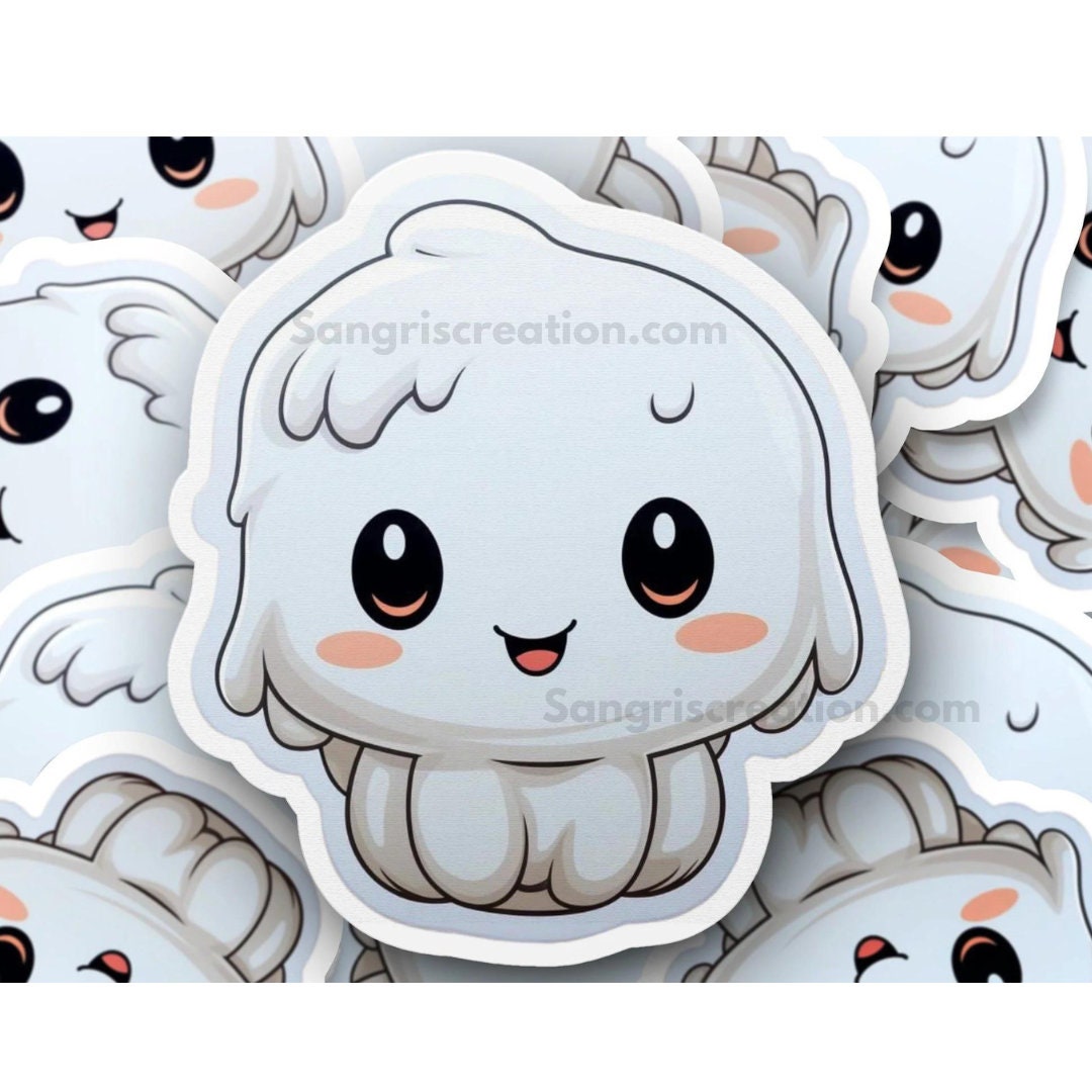 Cute Kawaii Ghost Digital Download, Adorable Ghost Art Print, Cute ...