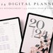 2024 Digital Planner, 2024 Dated Planner, 2024 Portrait Planner, Hyperlinked Digital Planner ...