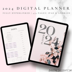 2024 Digital Planner, 2024 Dated Planner, 2024 Portrait Planner ...