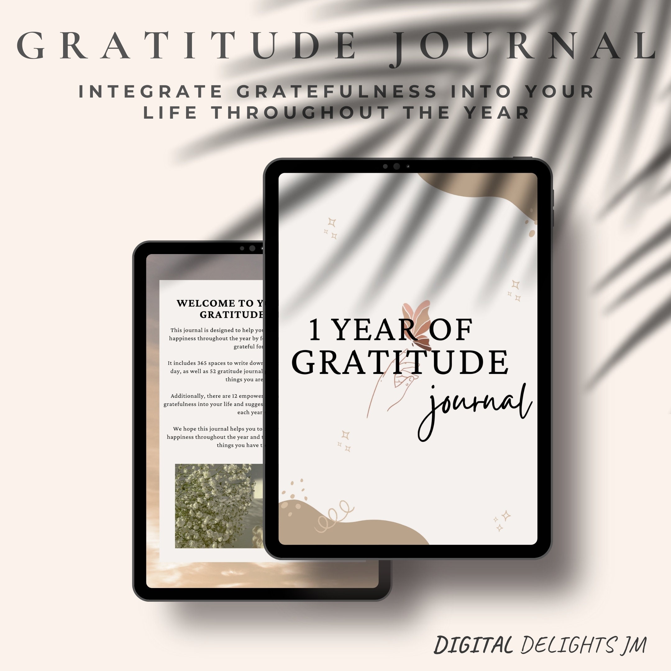Digital Gratitude Journal, Digital Gratitude Journal for Good Notes ...