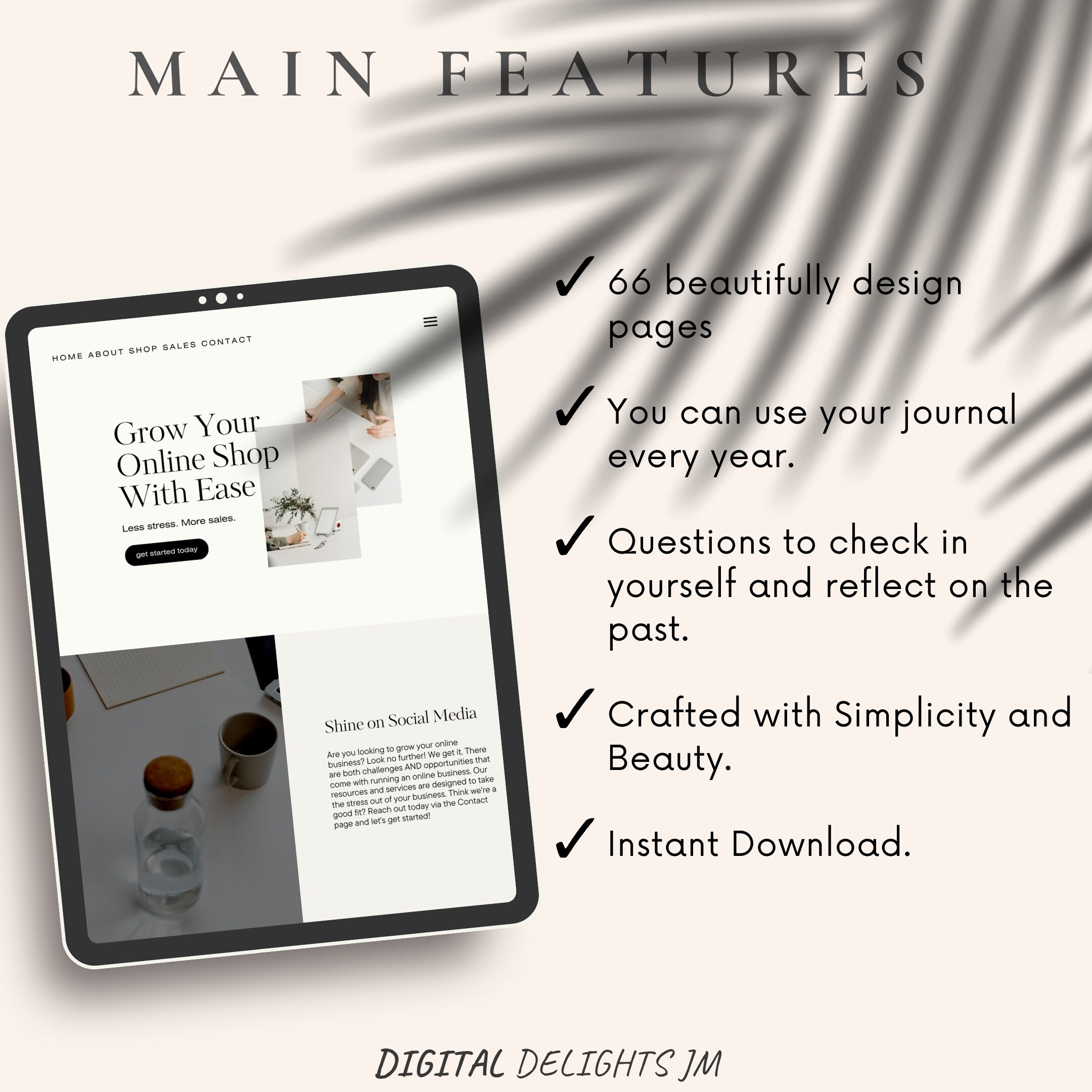 Digital Gratitude Journal, Digital Gratitude Journal for Good Notes ...