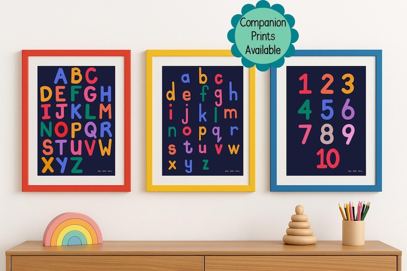 Rainbow Numbers 1–10 Counting Poster • Montessori Number Print ...