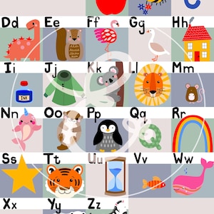 AFRIKAANS Alphabet Poster | Educational Wall Art for Kids | ABC Chart ...