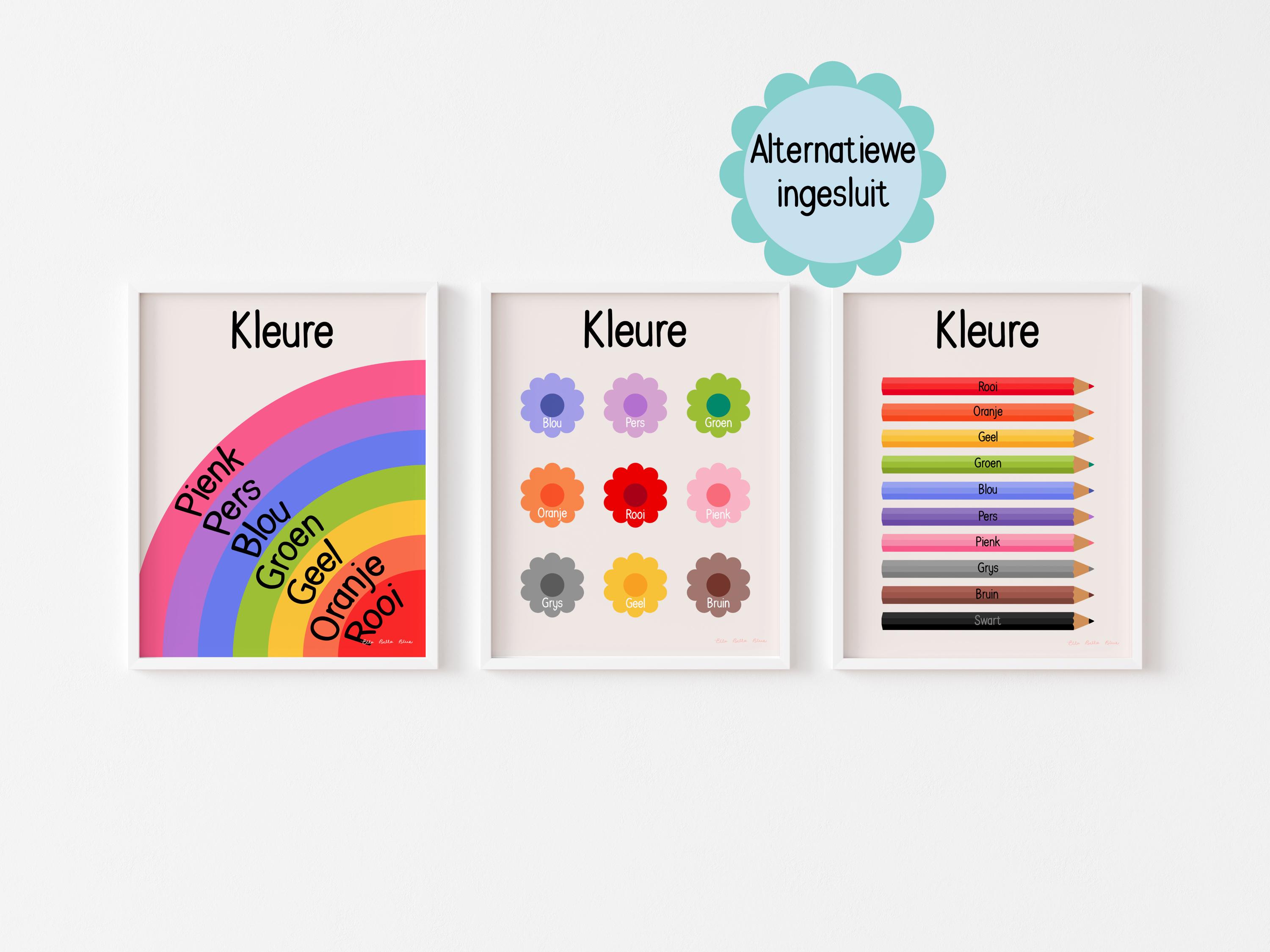 AFRIKAANS Educational Bundle Printable Posters, Set of 15, Homeschool ...