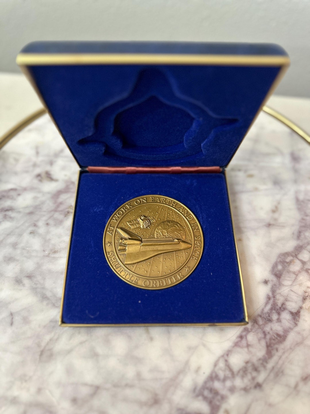 Vintage Bronze 1981 Space Shuttle Columbia First Flight Commemorative ...