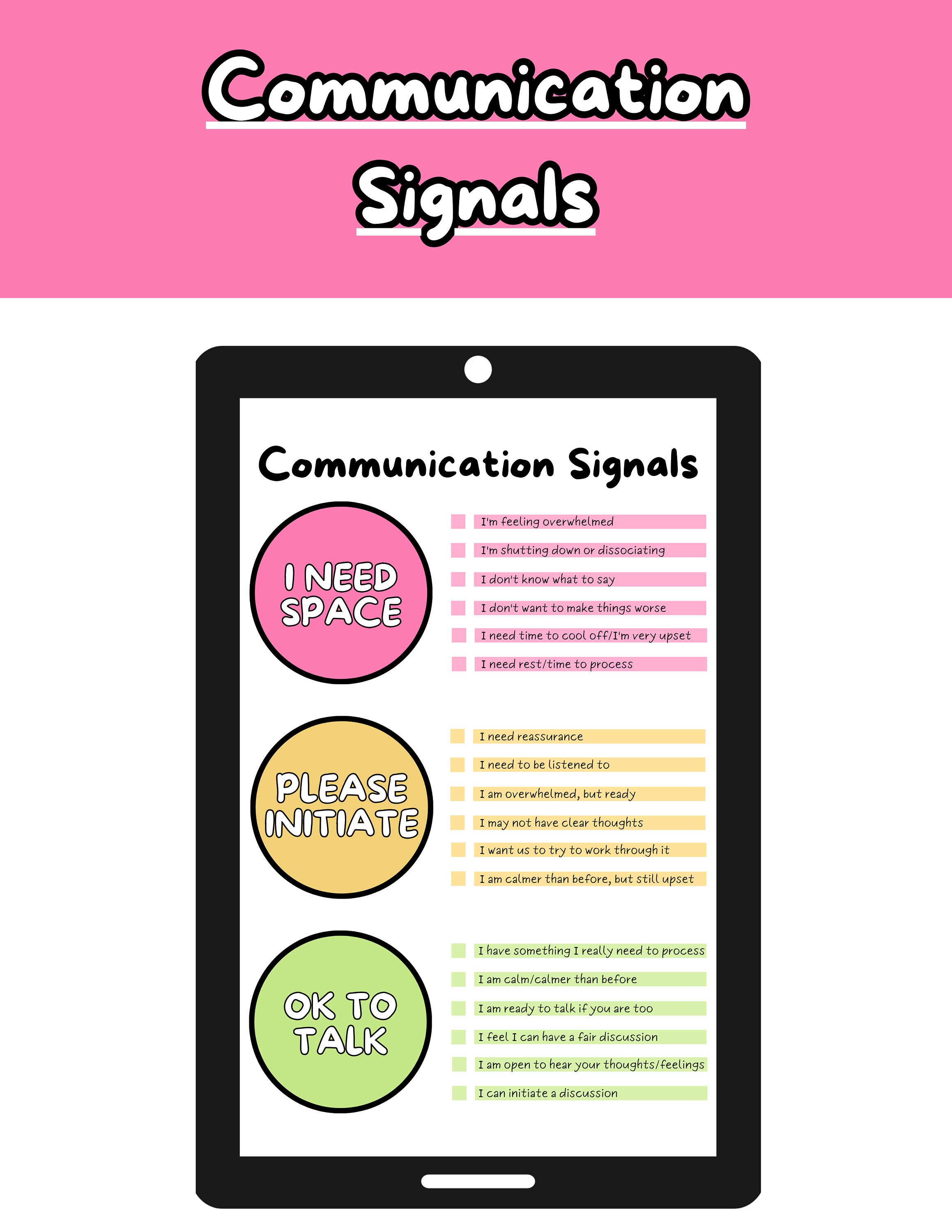 Emotion Check-in Sheet Relationship Dynamics Conflict Resolution Self ...