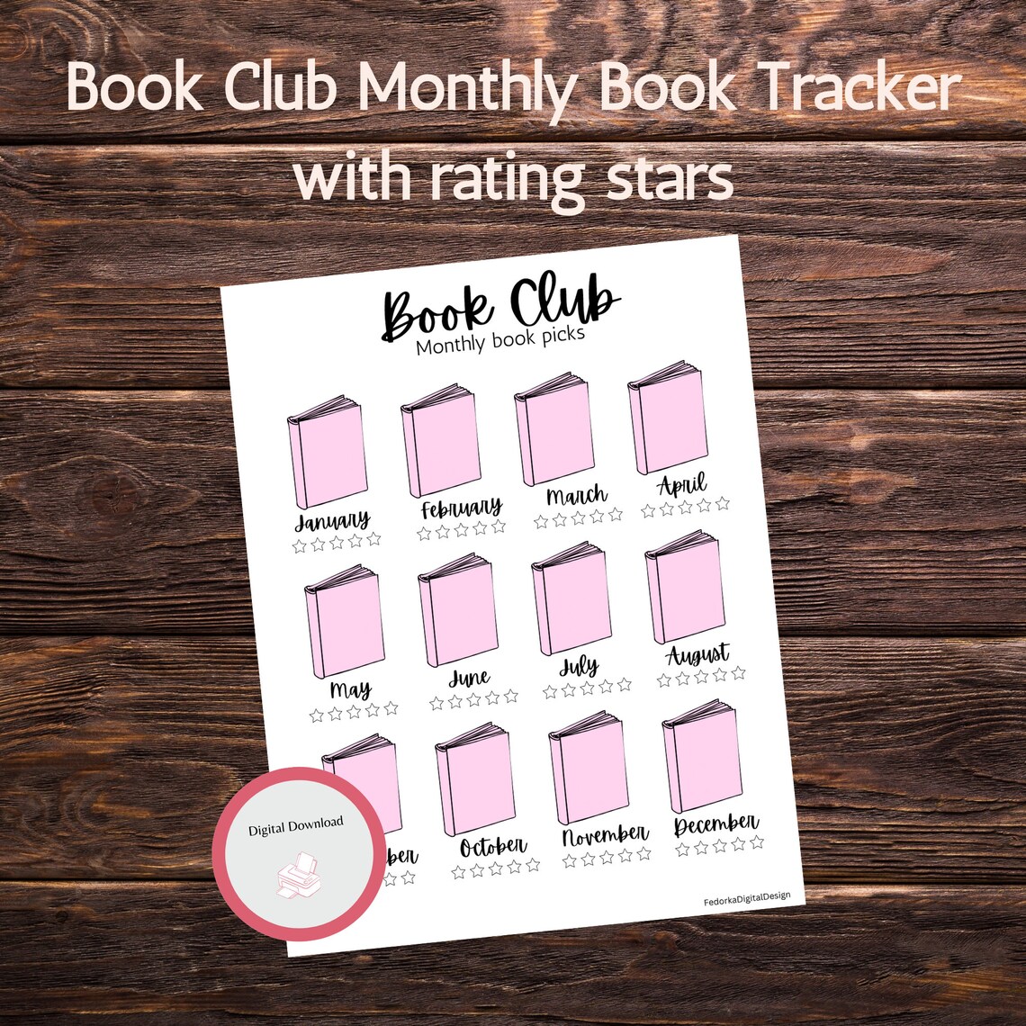 Book Club Journal Bundle 6 Pages - Etsy