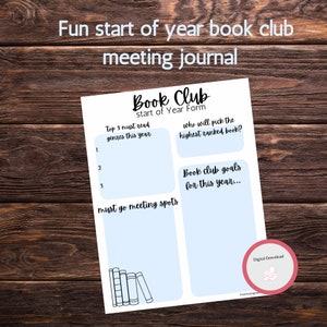 Book Club Journal Bundle - Etsy