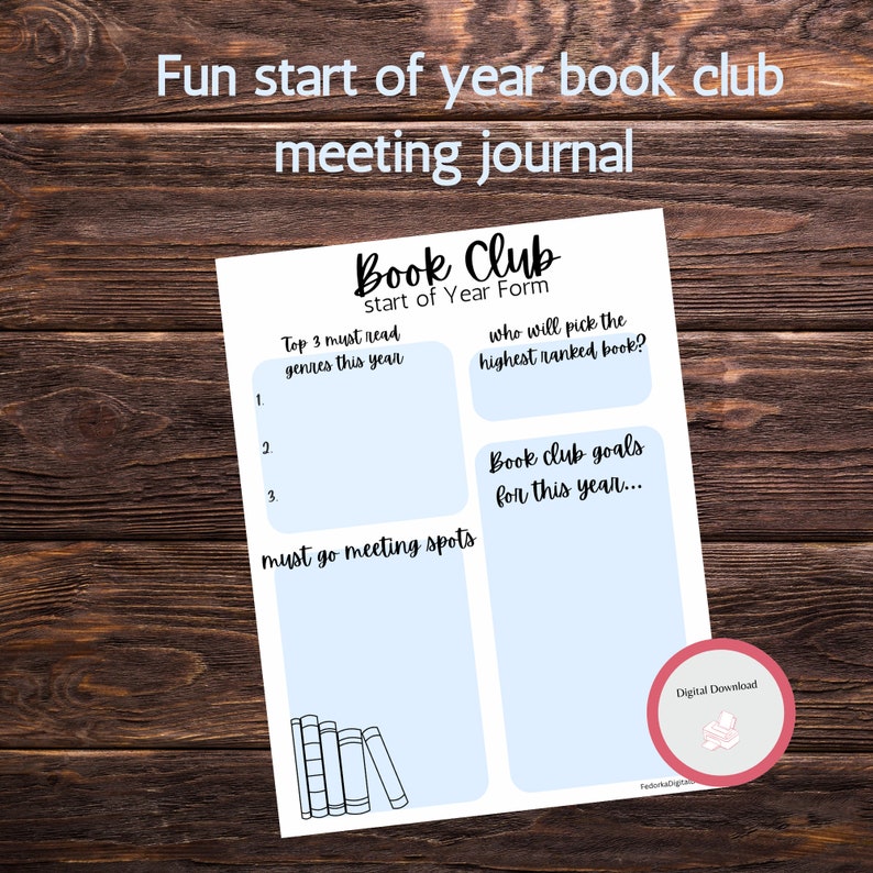Book Club Journal Bundle - Etsy