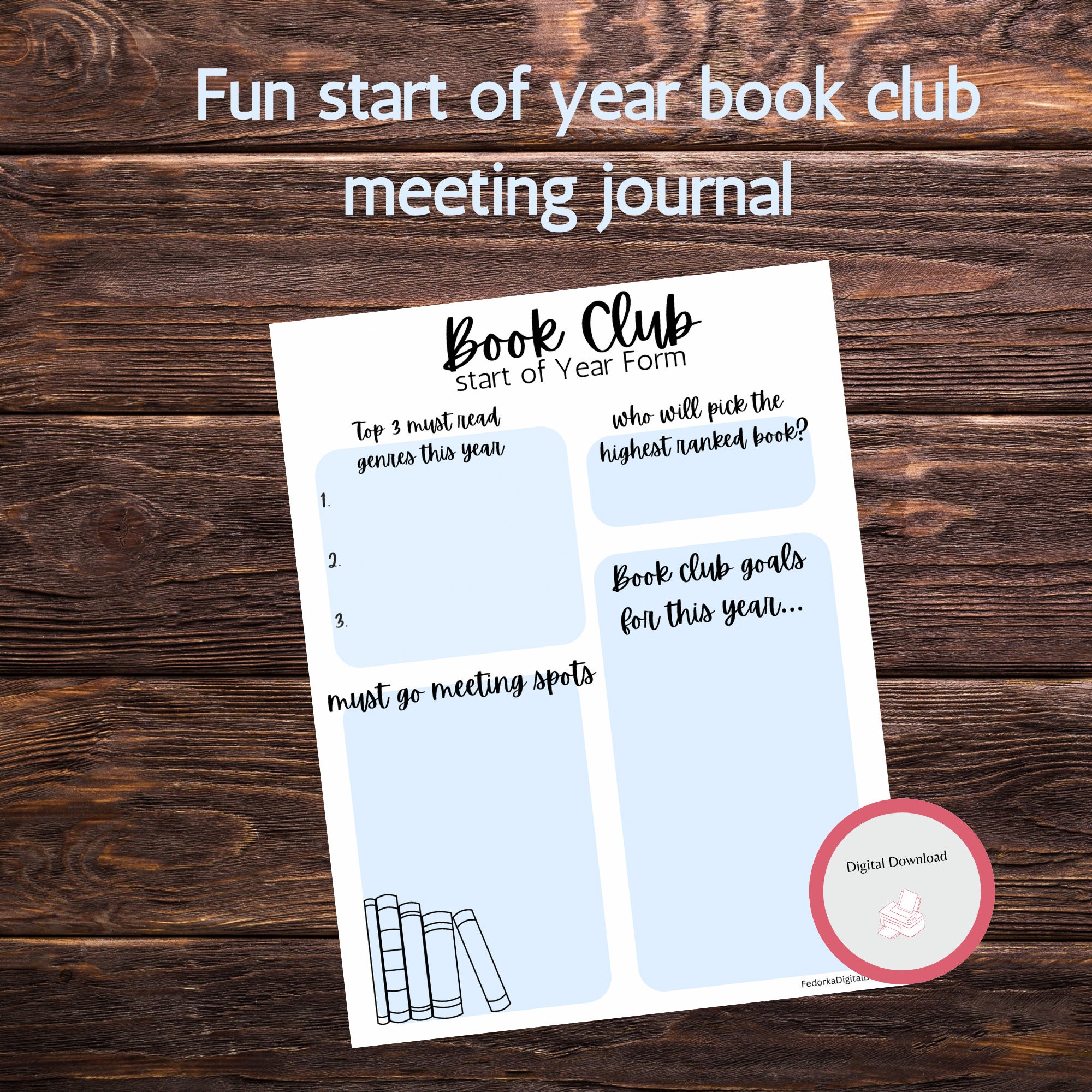 Book Club Journal Bundle - Etsy