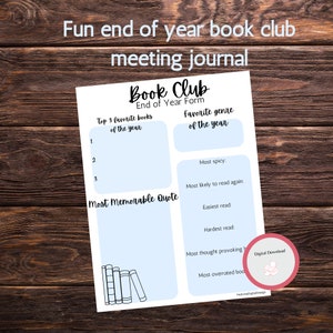 Book Club Journal Bundle - Etsy