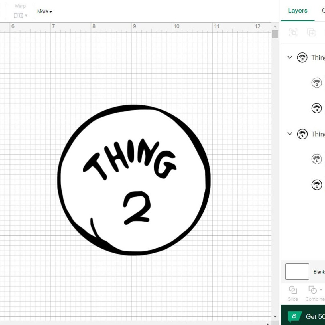 Thing 1 Svg, Thing 2, Dr Seuss Design, Digital Download, Cricut Files ...