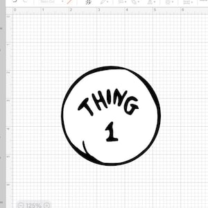 Thing 1 Svg, Thing 2, Dr Seuss Design, Digital Download, Cricut Files ...