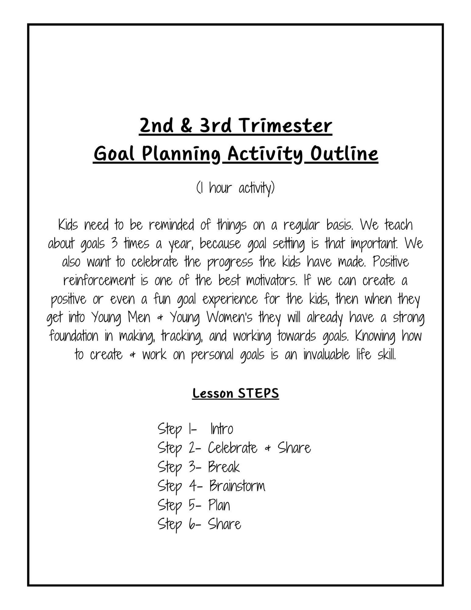 LDS Primary Activity Days Guide, LDS Primary Theme 2025, Children and ...
