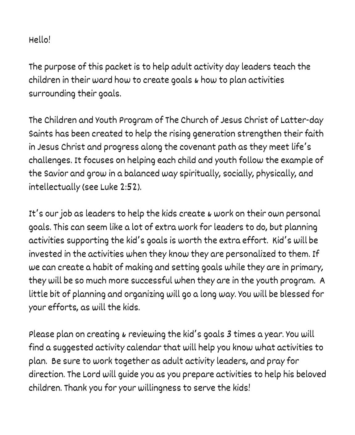 LDS Primary Activity Days Guide, LDS Primary Theme 2025, Children and ...