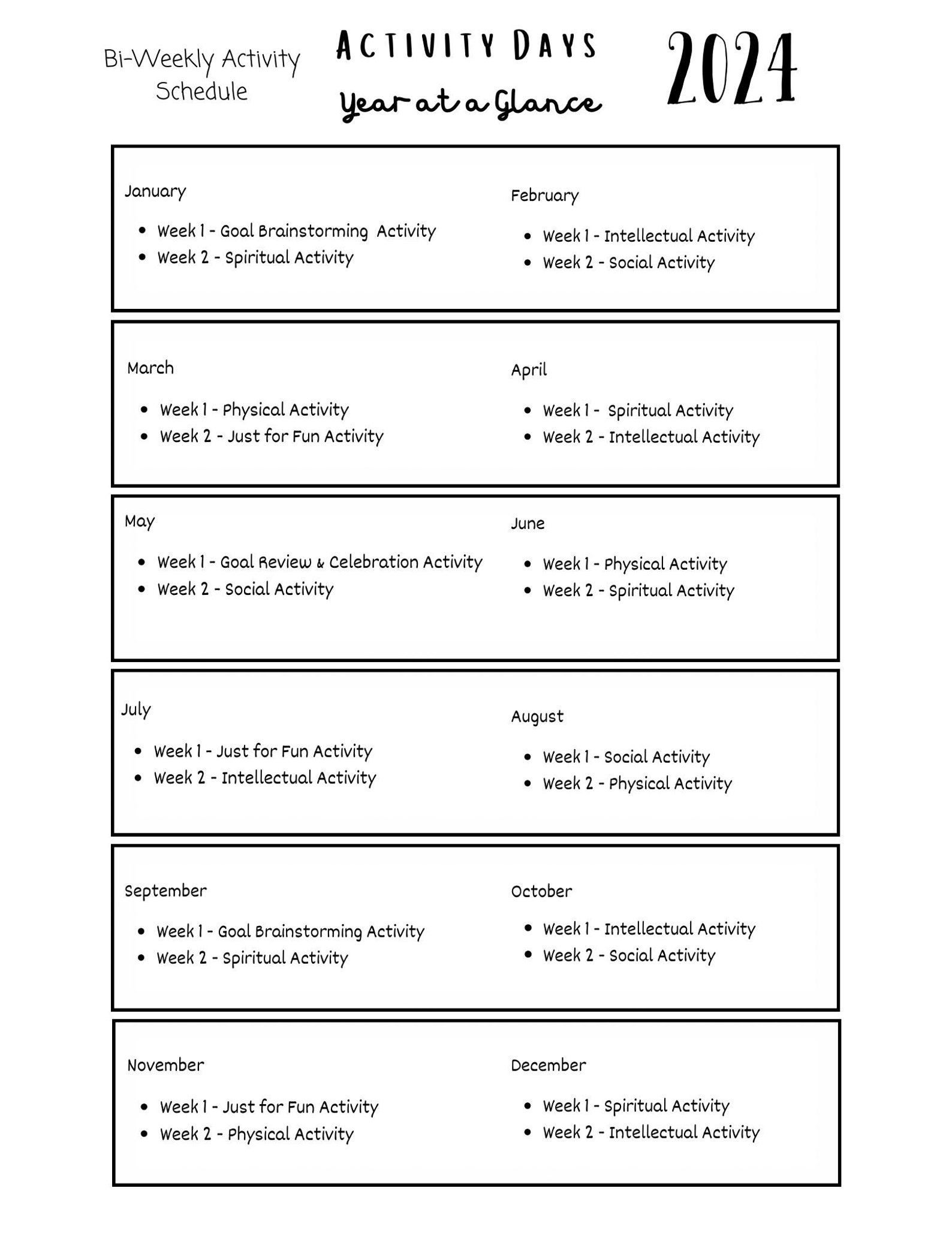 LDS Primary Activity Days Guide, LDS Primary Theme 2024, Children and ...