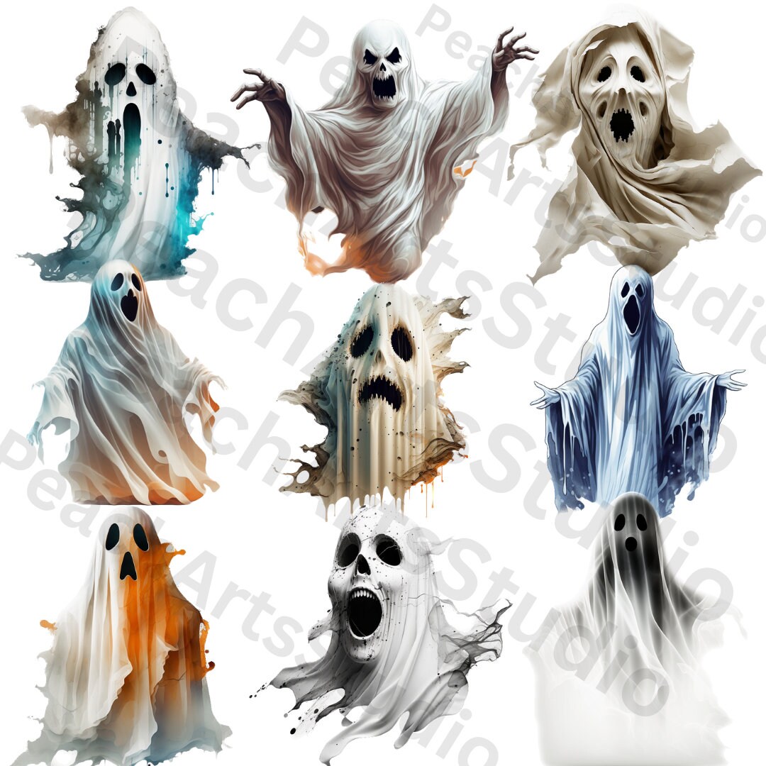 250 Halloween Spooky Clipart Bundle PNG Graphics Commercial - Etsy